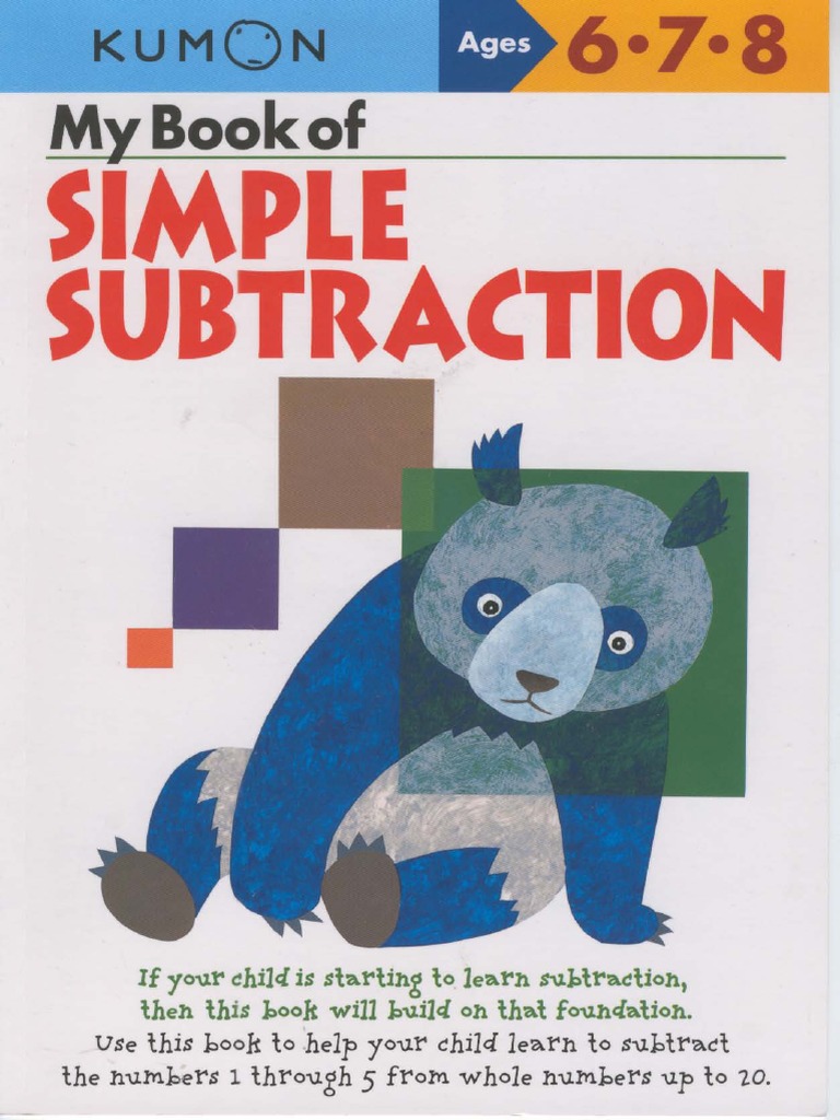 6-7-8 Years Simple Subtraction | PDF
