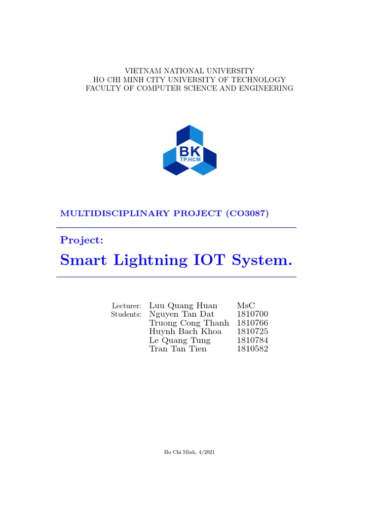 Smart Lightning IOT System.: Project | PDF | Cloud Computing | Mobile App