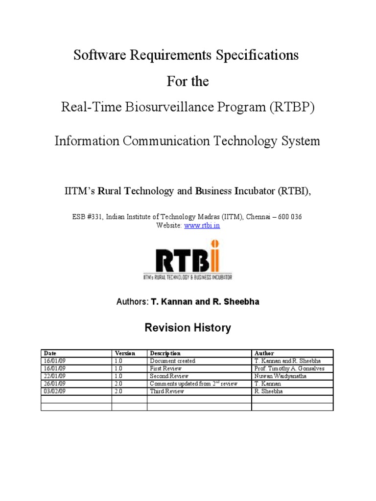 Srs Mobile Application RTBP v20 | PDF | Networking | Internet & Web