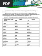 Answer Sheet Ellna Grade 3 | PDF