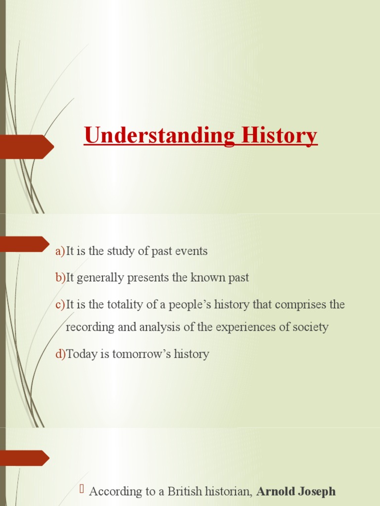 Understanding History | PDF