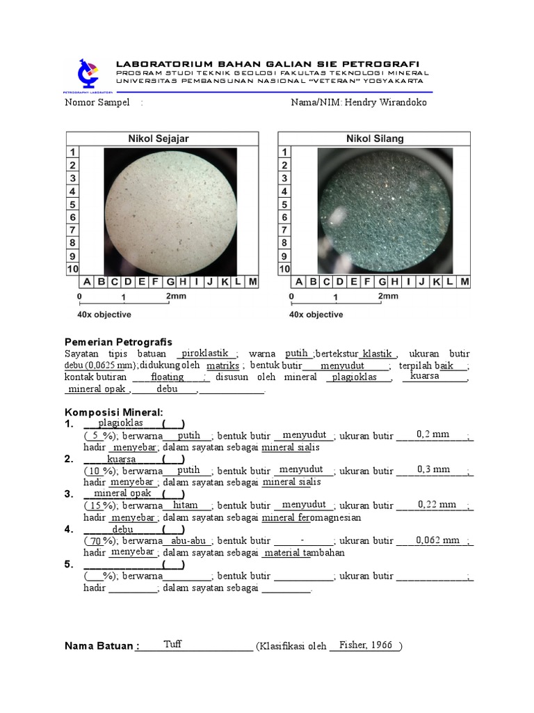 Tuff Petrografi | PDF