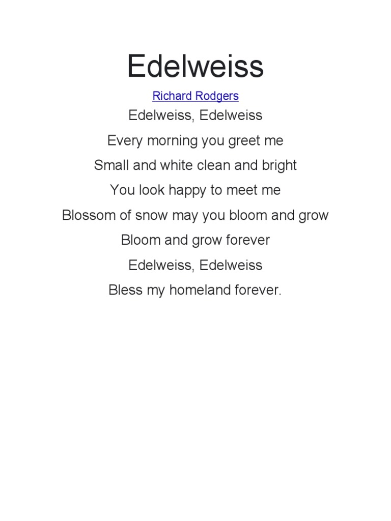Edelweiss | PDF