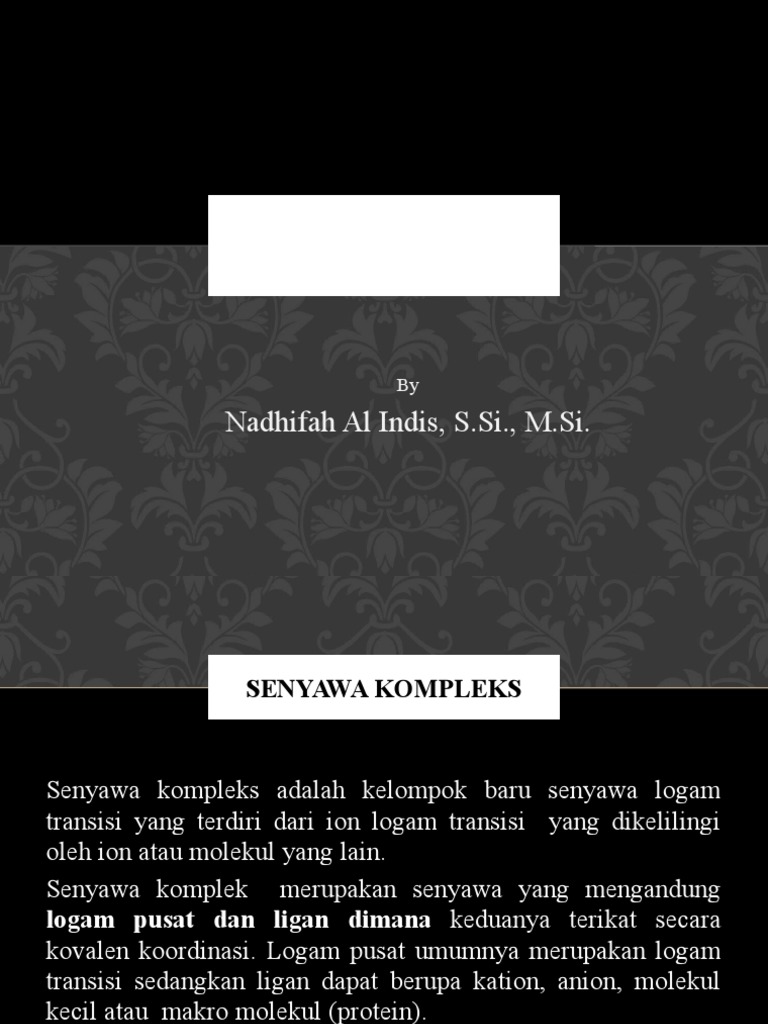 Definisi dan Jenis Ligan dalam Kimia | PDF | Seni | Sains & Matematika