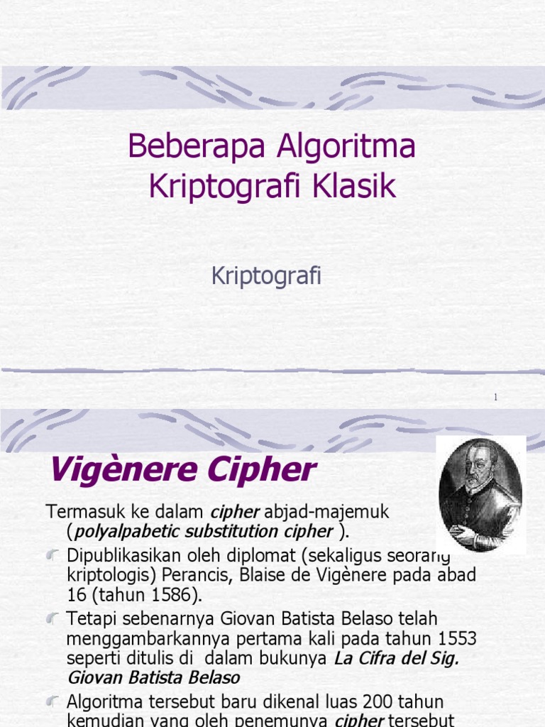 Pengantar Kriptografi Modul Pertemuan 3 | PDF