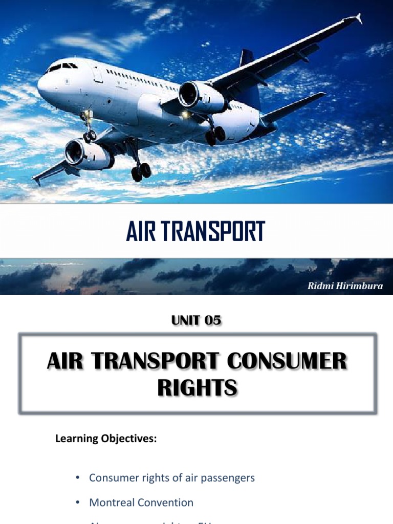 Air Transport Consumer Rights Explained | PDF | Special Drawing Rights ...