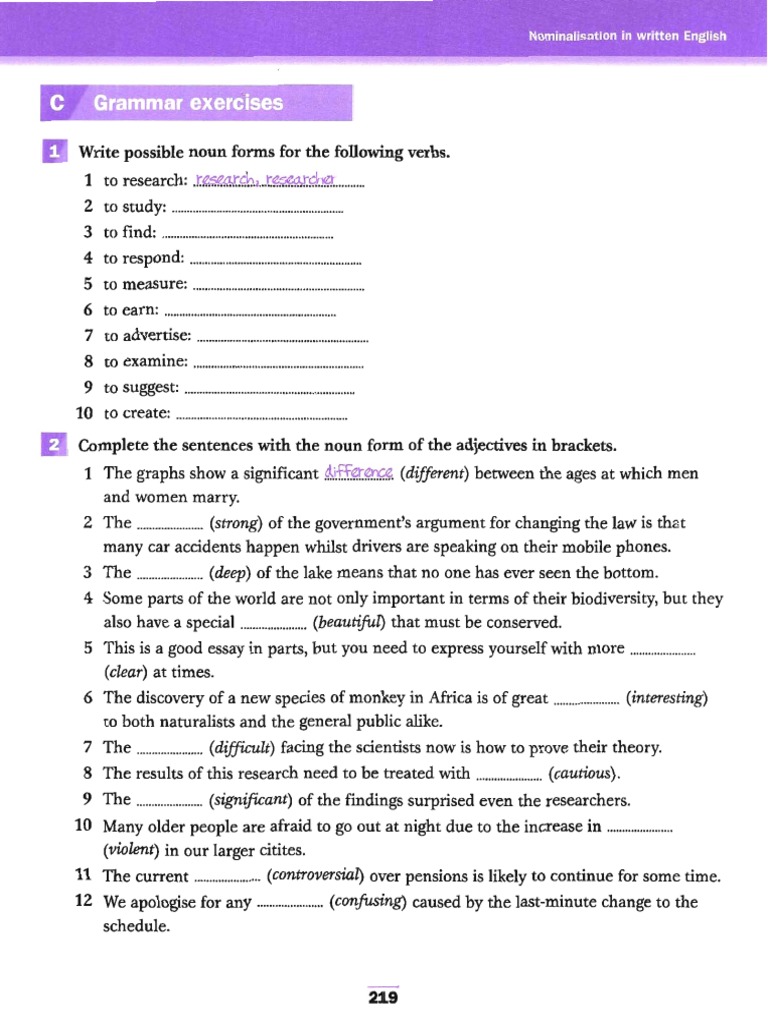 Nominalisation | PDF
