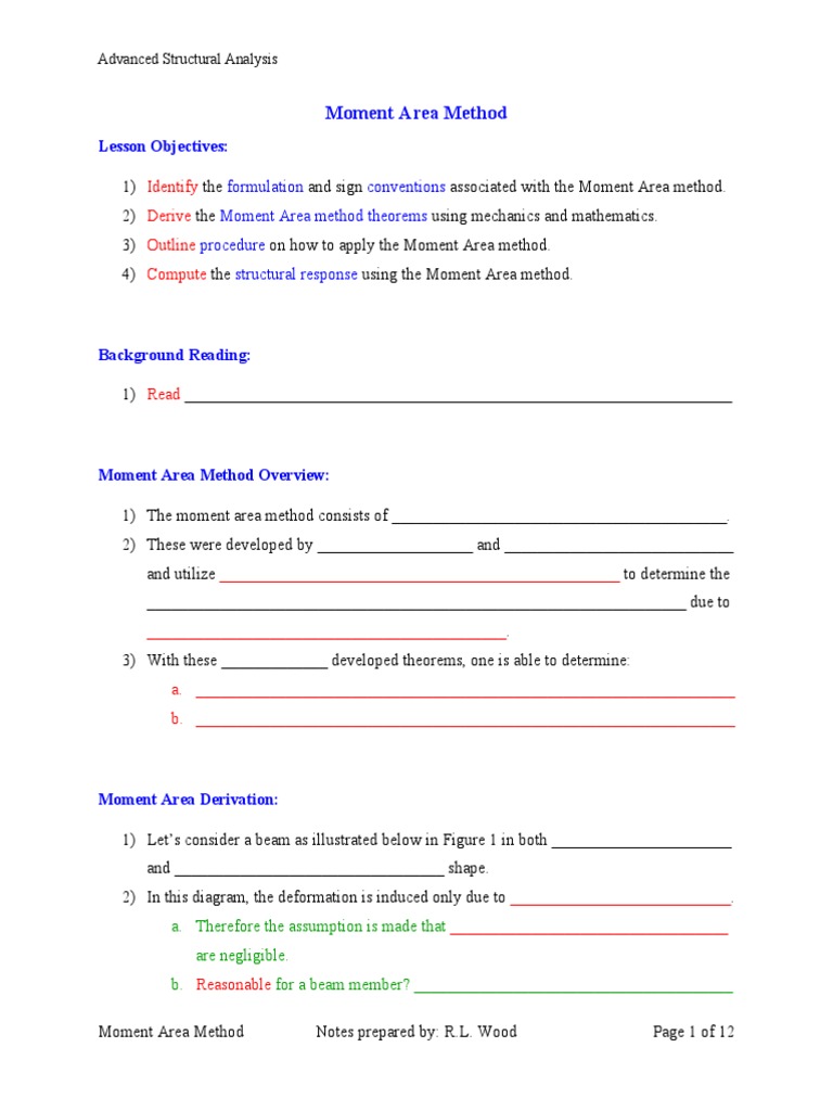 Moment Area Method | PDF | Structural Analysis | Beam (Structure)