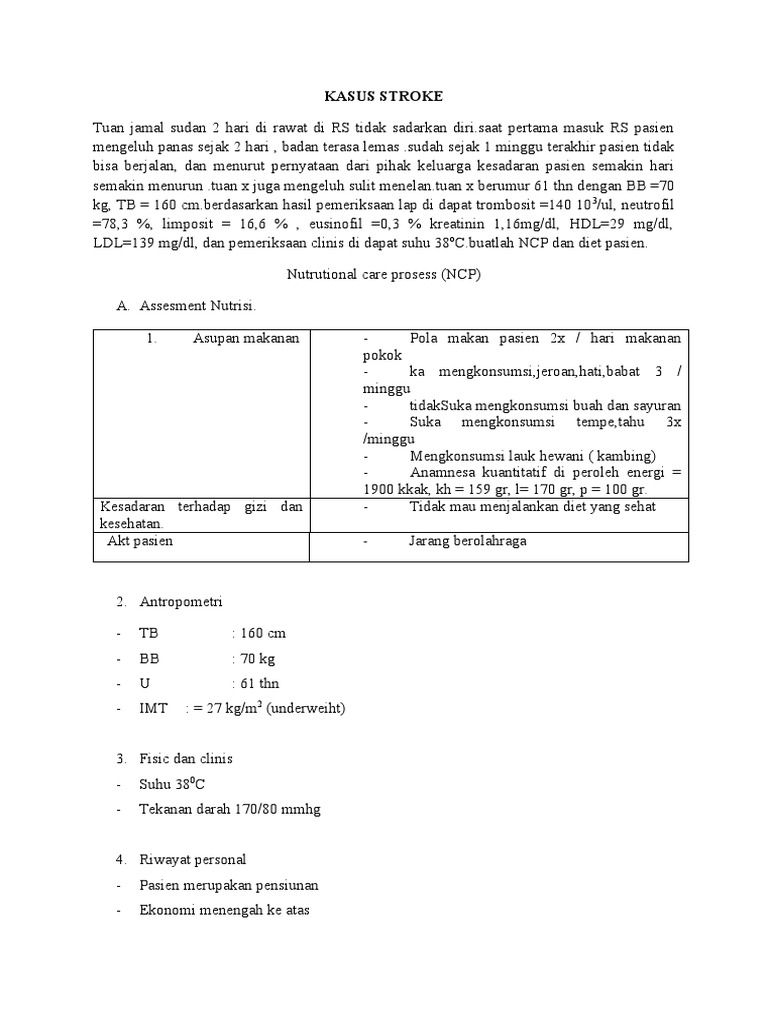 Riski Shaumia P07131118026 NCP Stroke | PDF
