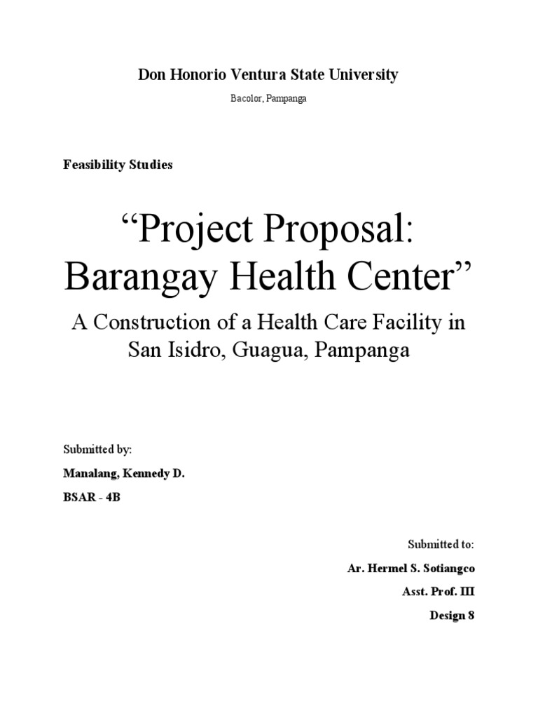 Barangay Health Center - San Isidro Guagua | PDF | Health Care | Health ...
