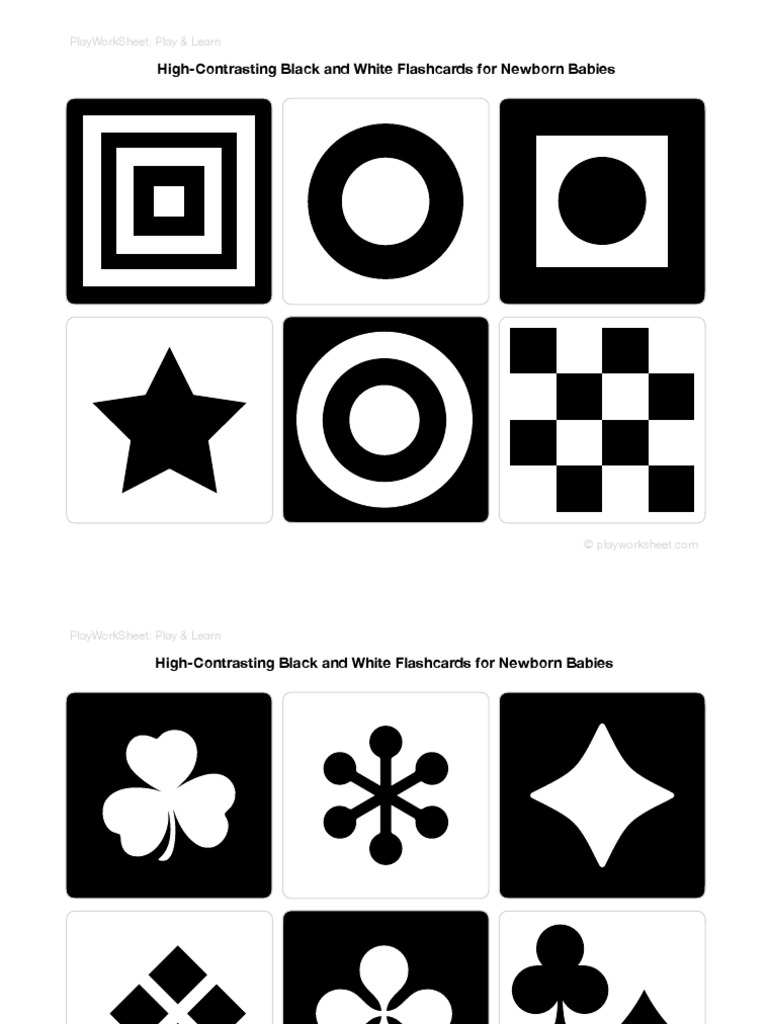 Black White Flashcards | PDF