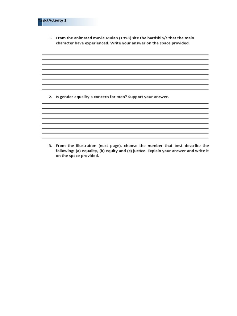 Exploring Equality and Self-Reflection | PDF