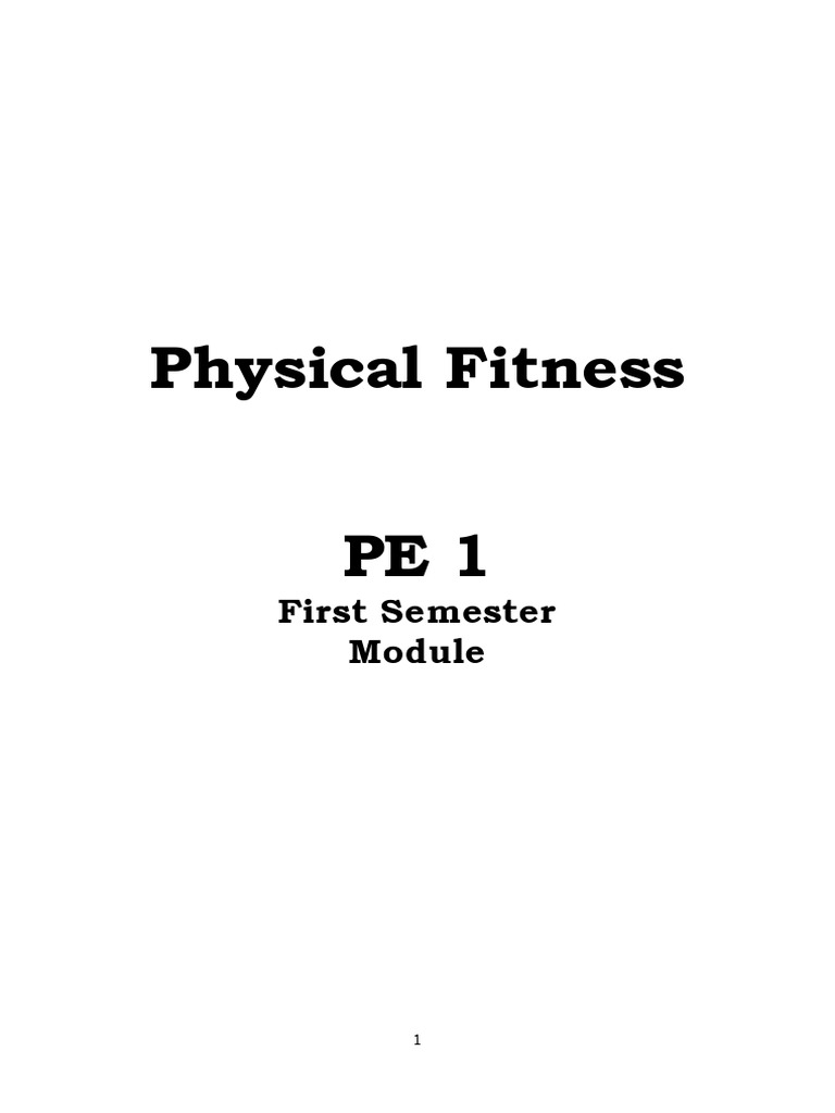 FINAL MODULE PE 1 - Pages 13 To 20 | PDF | Musculoskeletal System | Human Anatomy