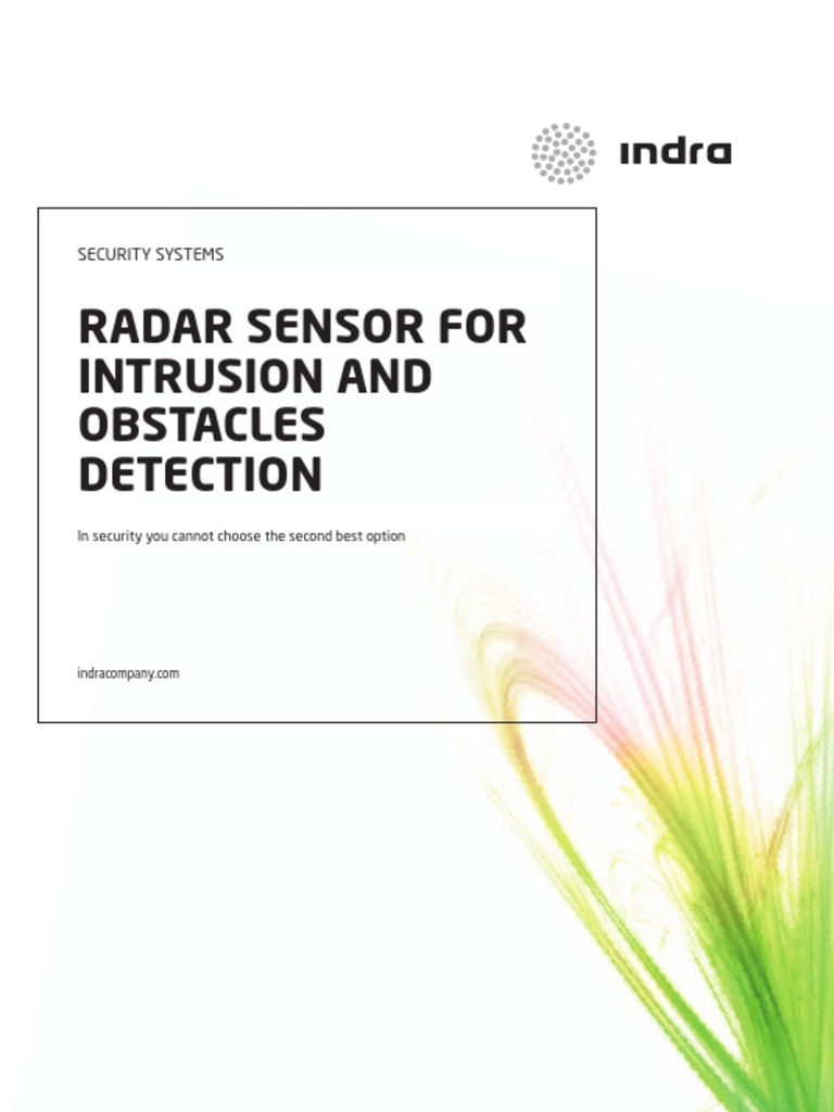 Radar Sensor For Intrusion and Obstacles Detection: Security Systems ...