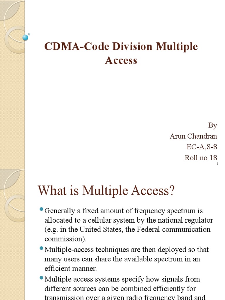 An In-Depth Look at CDMA (Code Division Multiple Access) Technology: Its Evolution ...