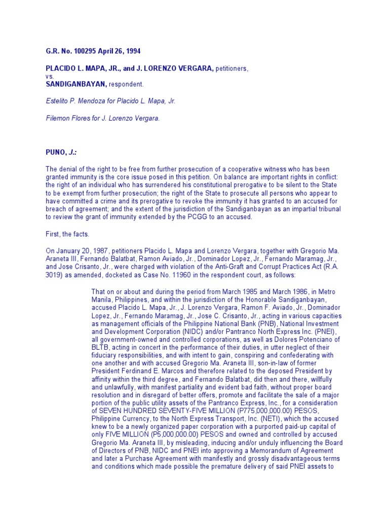 Immunity Rights in Philippine Legal Case | PDF | Prosecutor | Witness