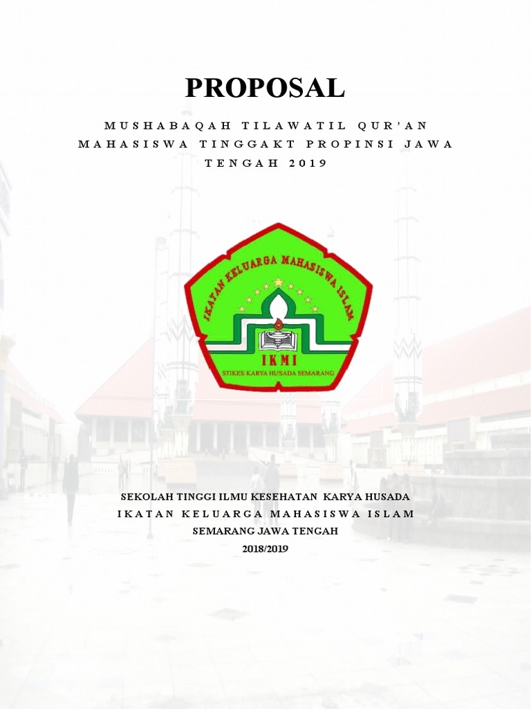 Contoh Proposal Lomba MTQ Di Universitas Karya Husada Semarang | PDF