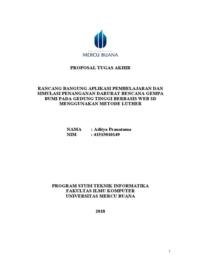 Proposal Gempa Bumi | PDF