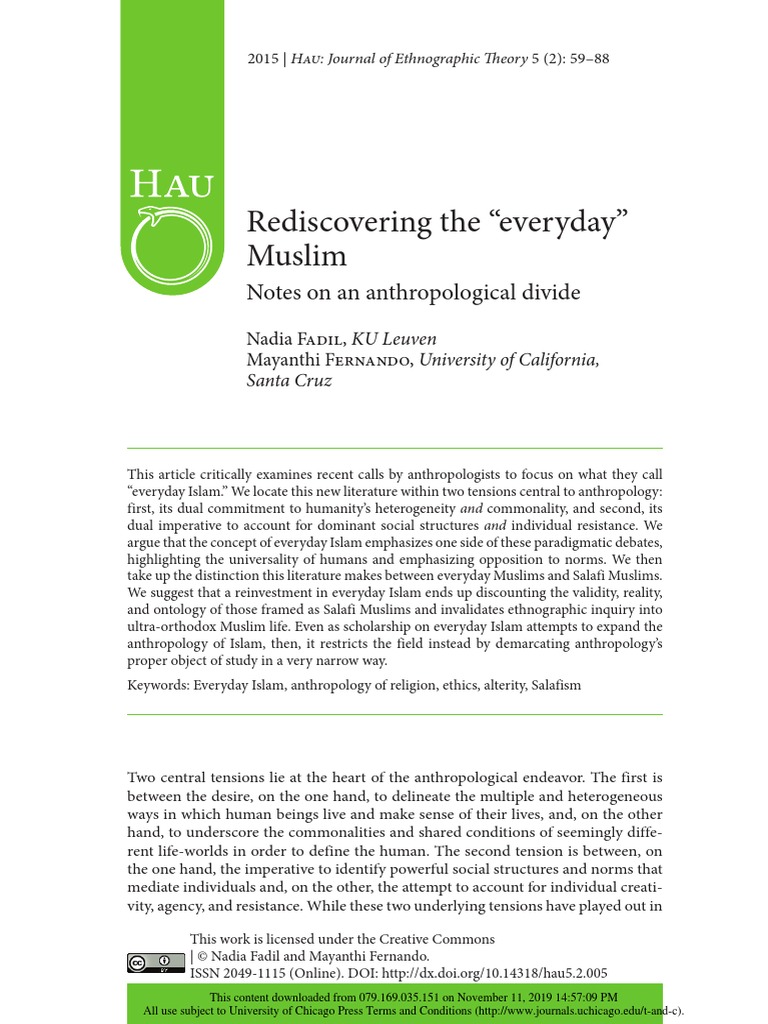 Fadil, Nadia & Mayanthi Fernando - Rediscovering The "Everyday" Muslim ...