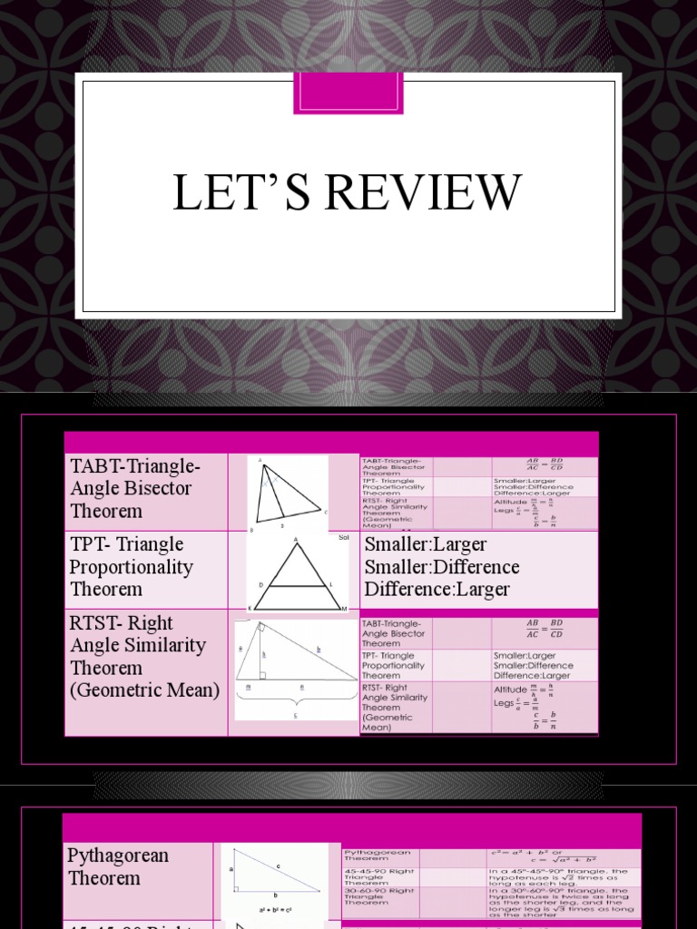 Solving Problems Involving Theorems On Similar Triangles | PDF