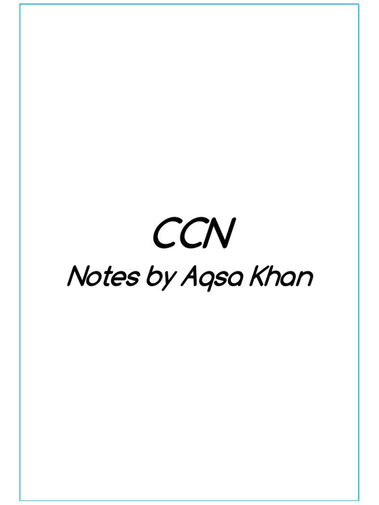 CCN 1 | PDF | Computers