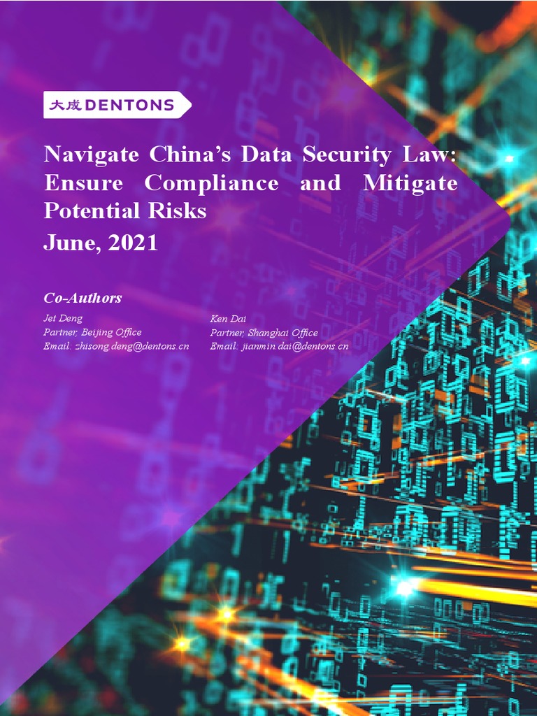 Navigate The Chinas Data Security Law Ensure Compliance and Mitigate ...