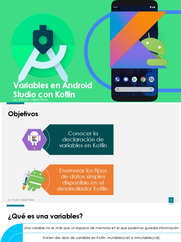 Variables en Android Studio Con Kotlin | PDF | Cadena (informática ...