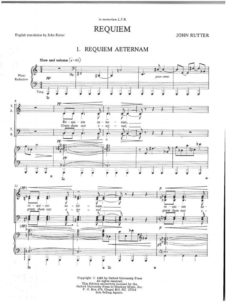 Rutter Requiem | PDF