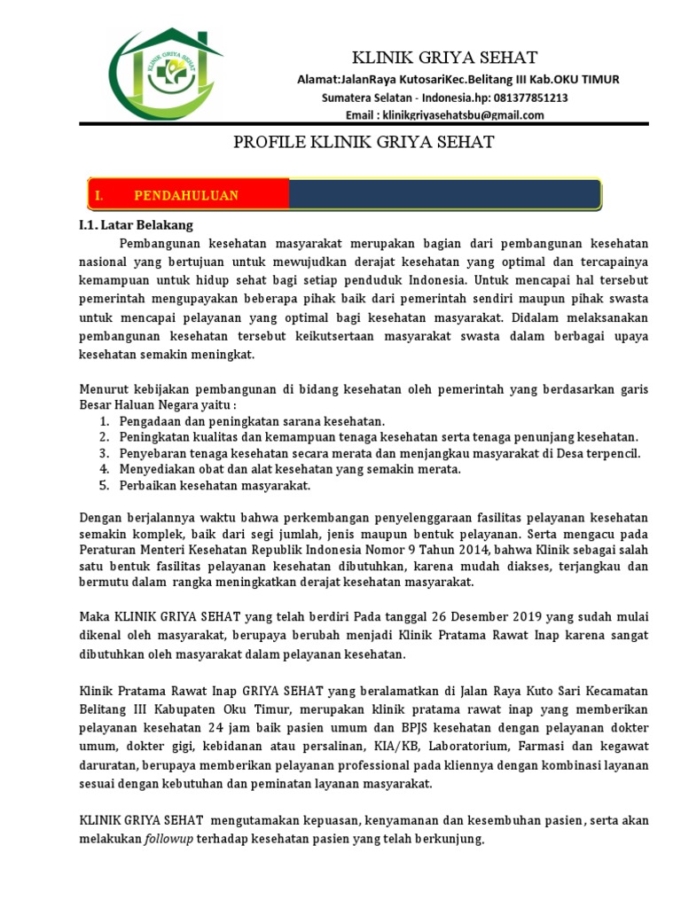 Profile #Klinik Griya Sehat# | PDF