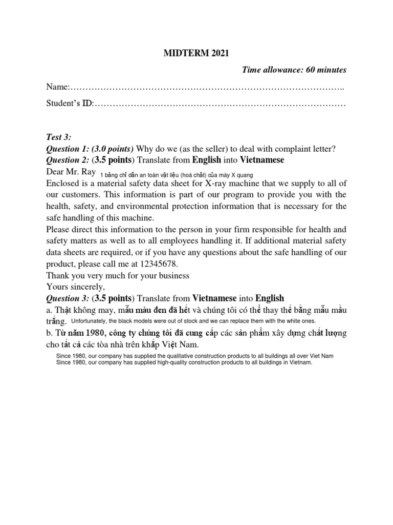 Time Allowance: 60 Minutes: MIDTERM 2021 | PDF | Technology & Engineering