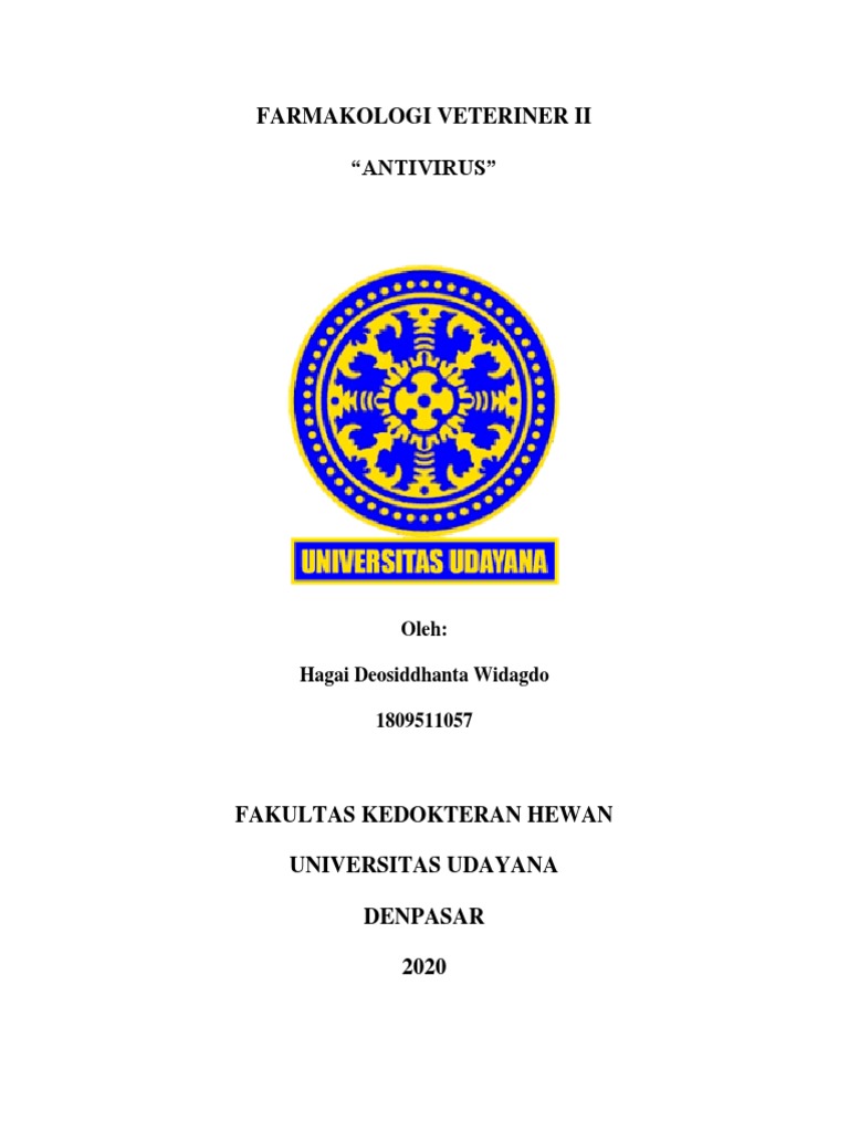 Paper Farmakologi Veteriner Ii Antivirus | PDF
