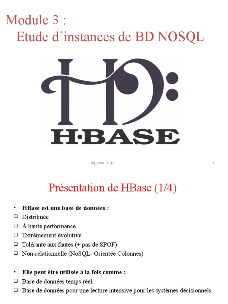 Module 3 TP - Orienté Colonnes Hbase | PDF | Bases de données | NoSQL