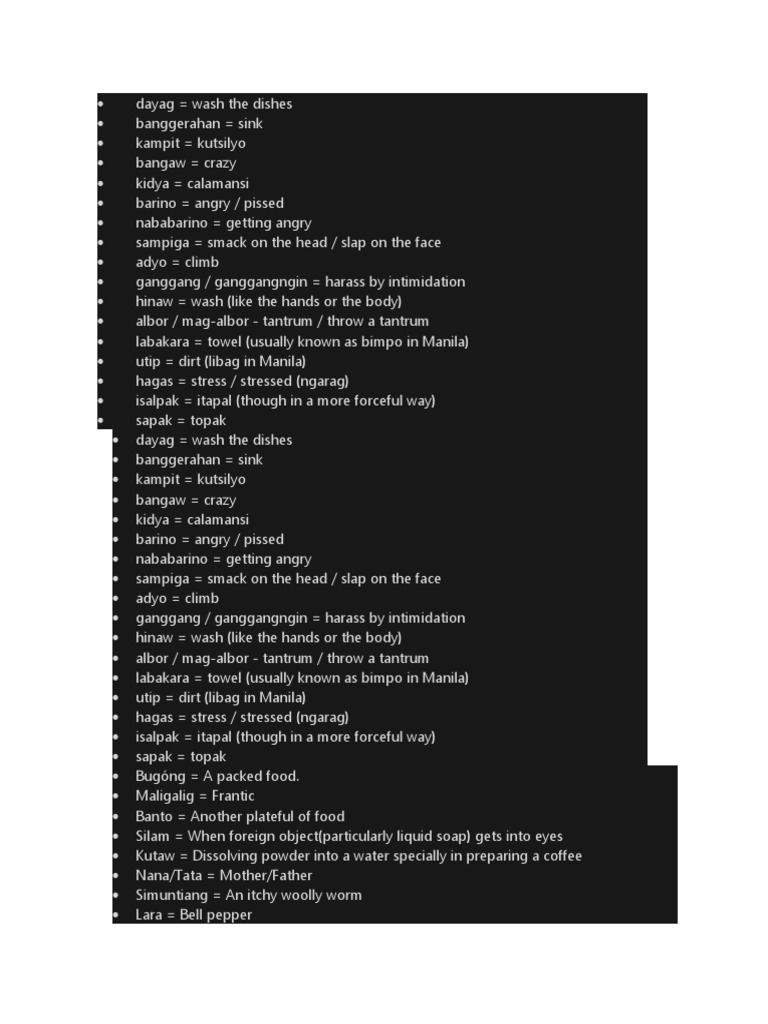 Deep Tagalog Words | PDF