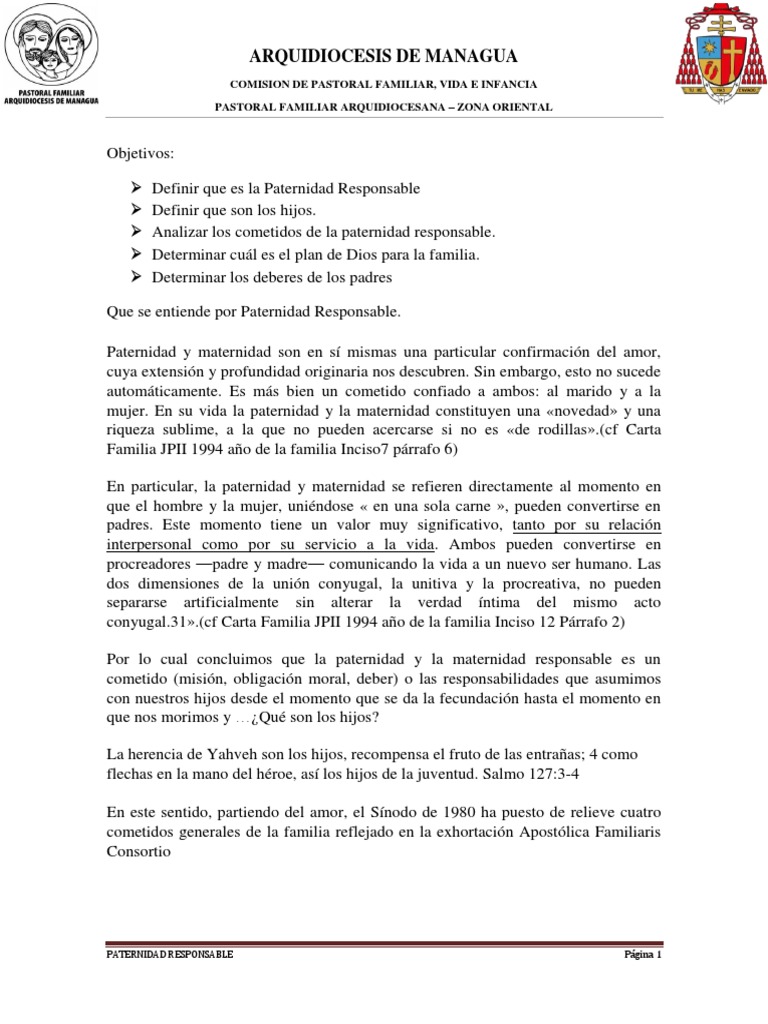 Paternidad Responsable 18082020 | Descargar gratis PDF | Amor | Familia