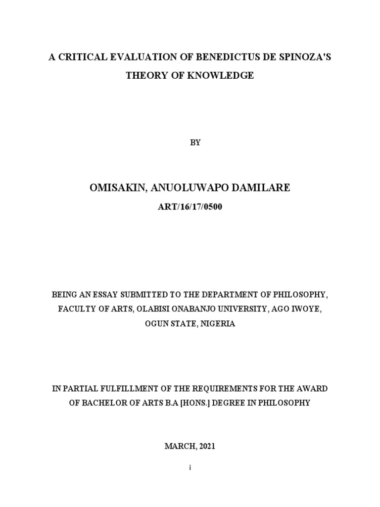 OMISAKIN | PDF | Knowledge
