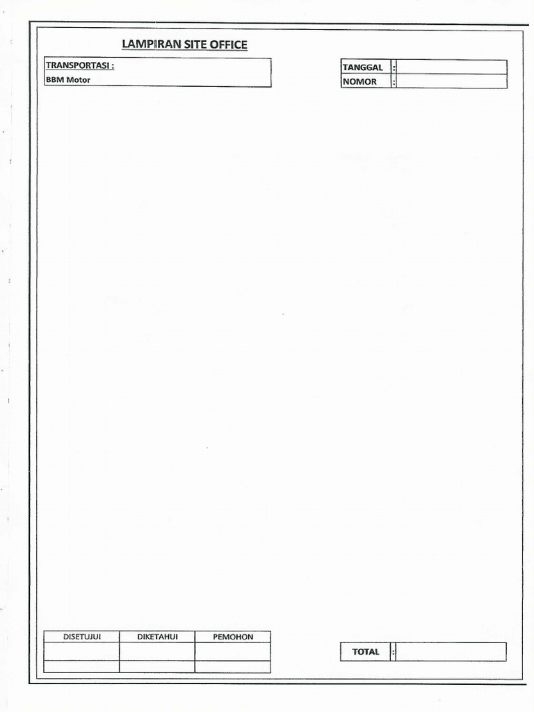 Form Reimburse BBM | PDF