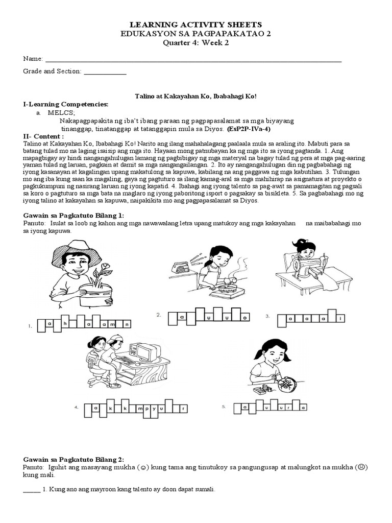 Las Q4 Week 2 | PDF