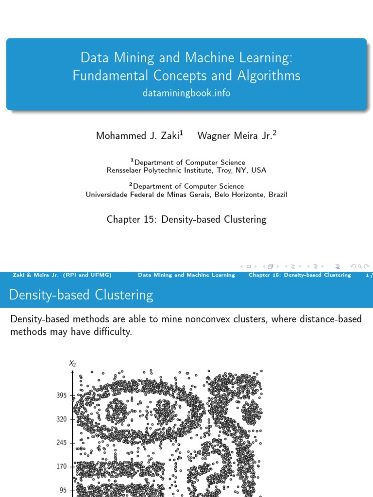Data Mining and Machine Learning: Fundamental Concepts and Algorithms | PDF | Cluster Analysis ...