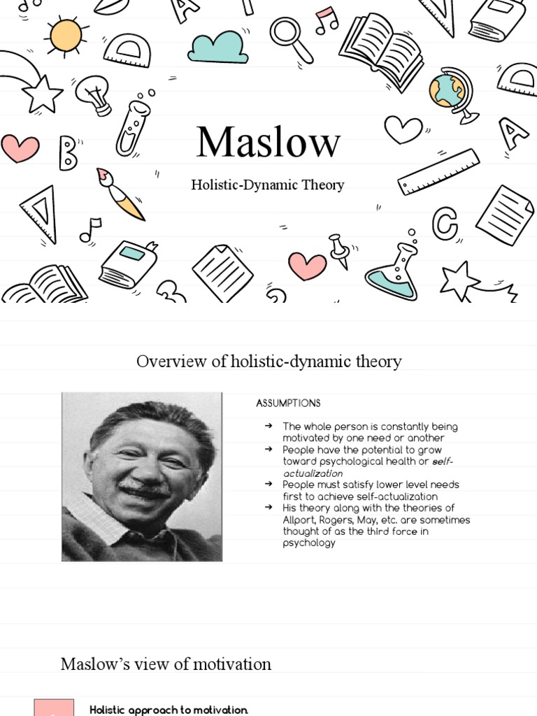 Maslow - Holistic - Dynamic Theory | PDF | Self Actualization | Motivation
