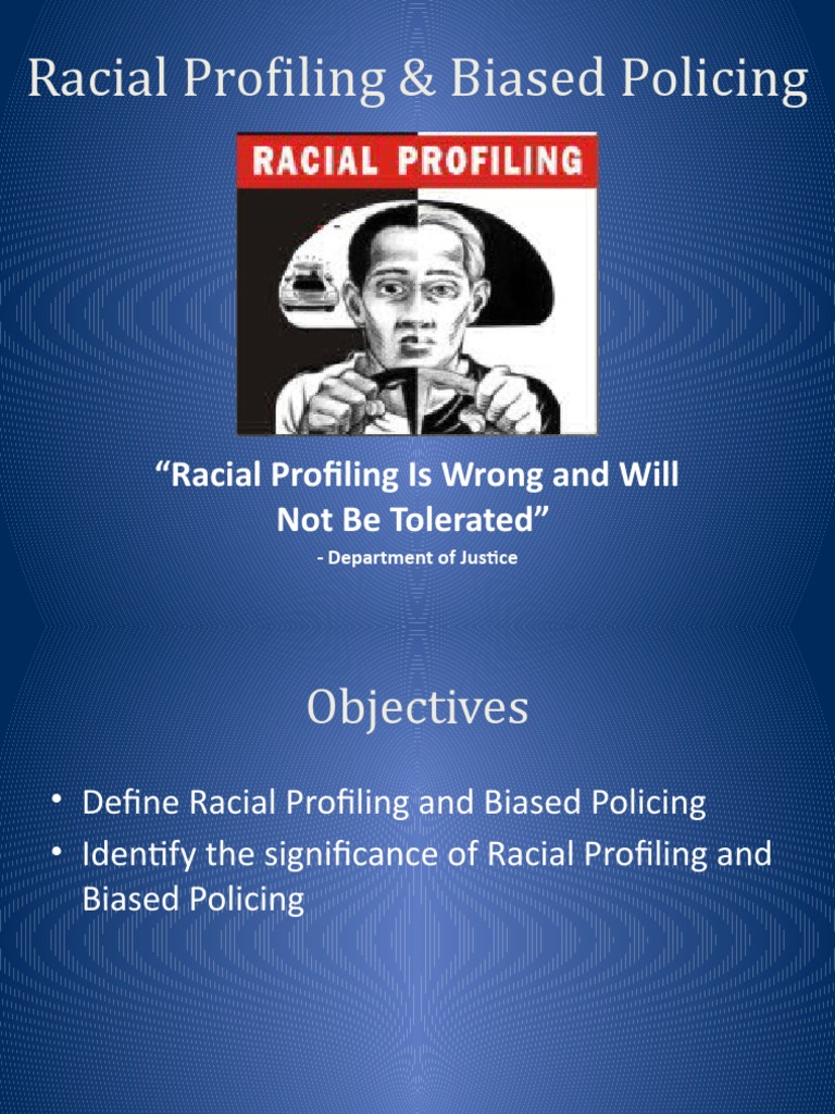 Racial Profiling & Biased Policing | PDF | Racial Profiling | Crime ...