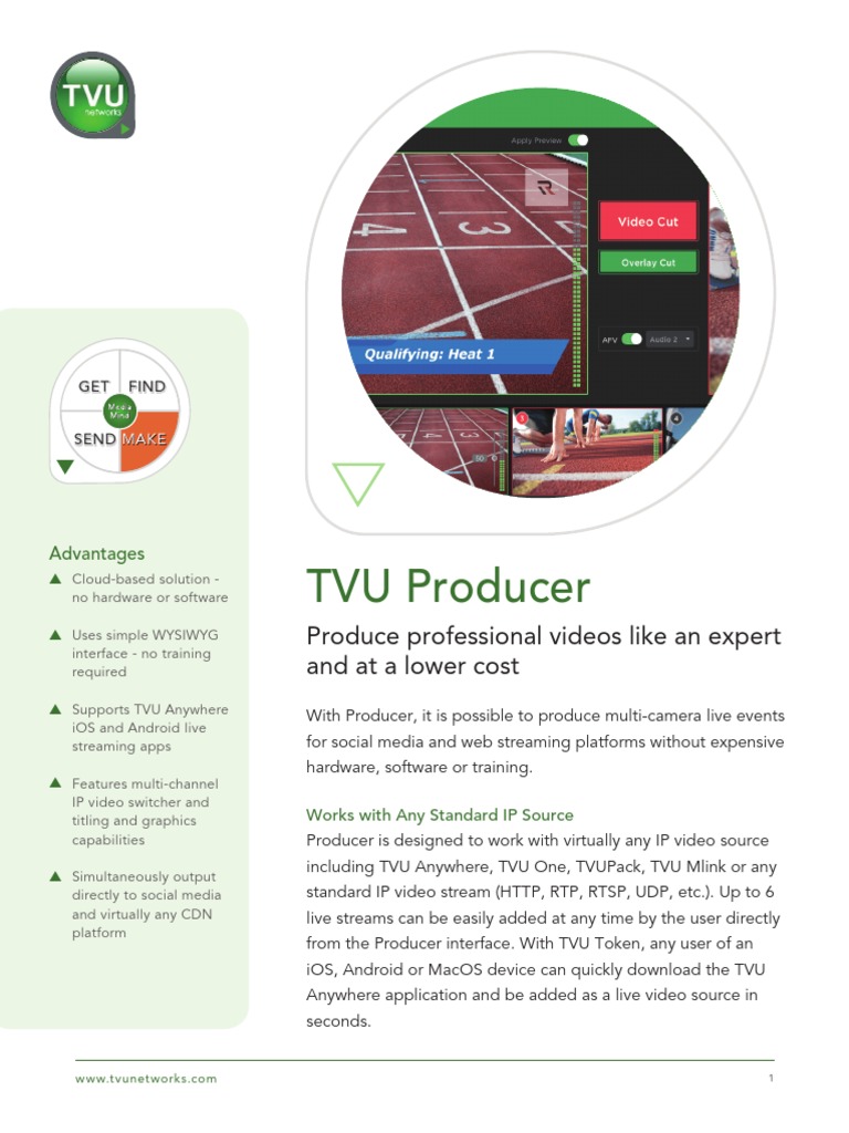 TVU Producer Data Sheet 18-7-10 Small File-631-Hawkins-Christian | PDF ...