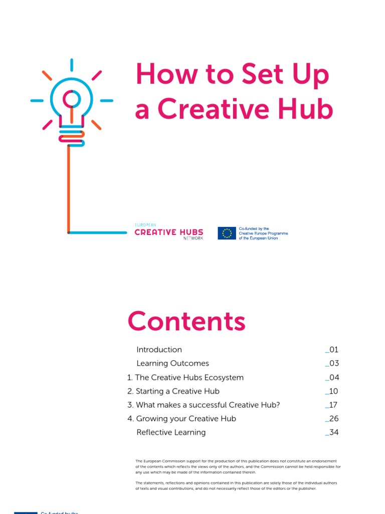 How To Set Up A Creative Hub | PDF | Entrepreneurship | Creativity
