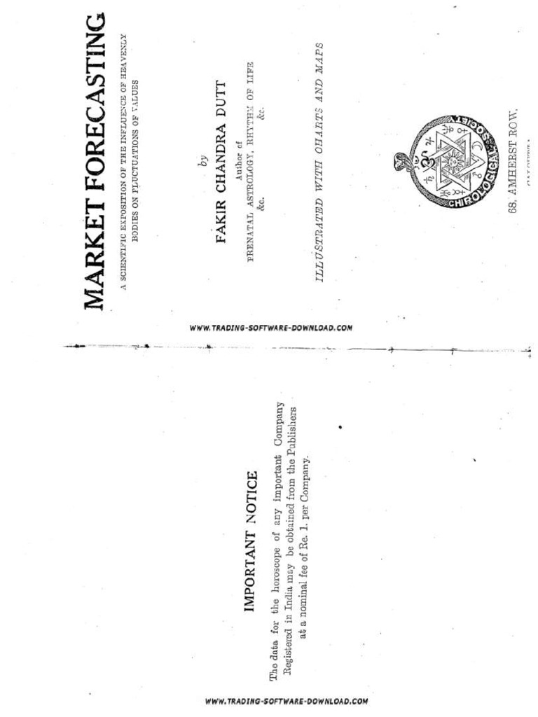 Fakir Chandra Dutt Market Forcasting | PDF