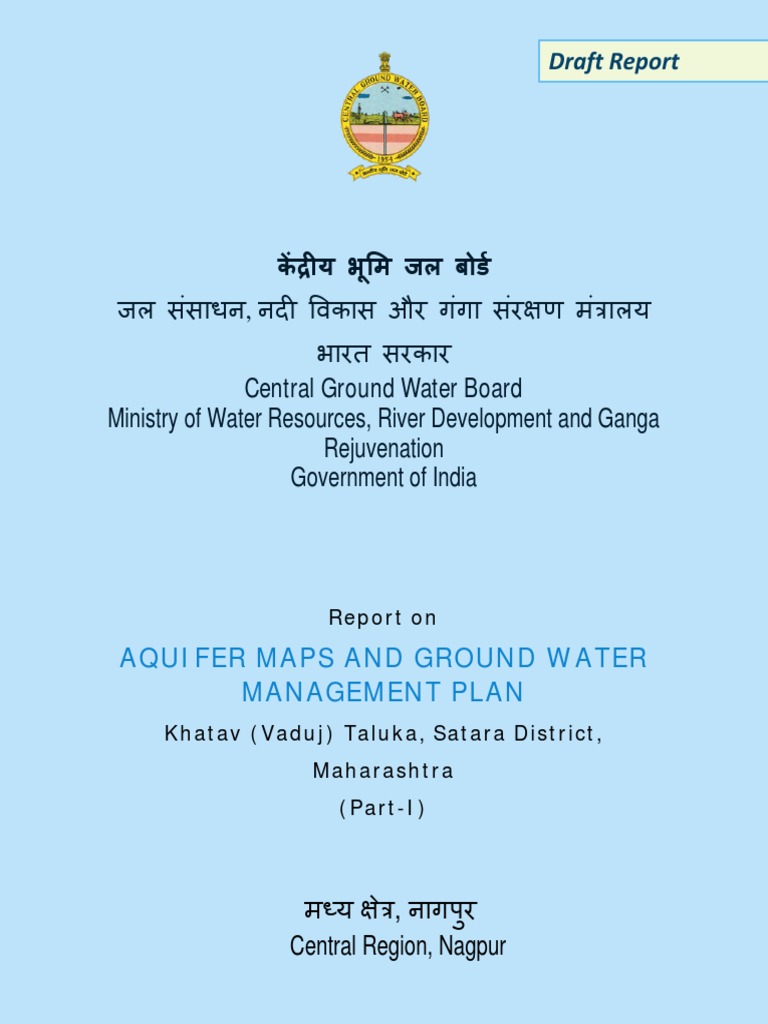 Khatav (Vaduj) Taluka, Satara District, Part - I | PDF | Aquifer ...
