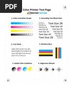 Cmyk Printer Test | PDF