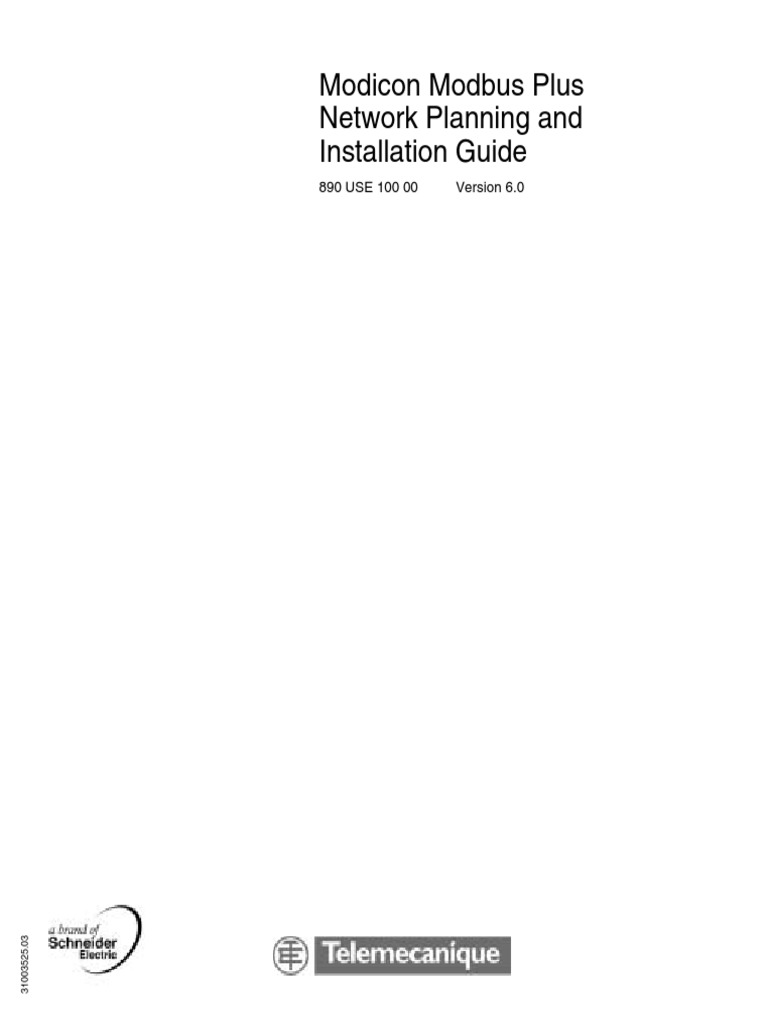 ModBus Plus Planning and Installation Guide | PDF | Computer Network | Node (Networking)
