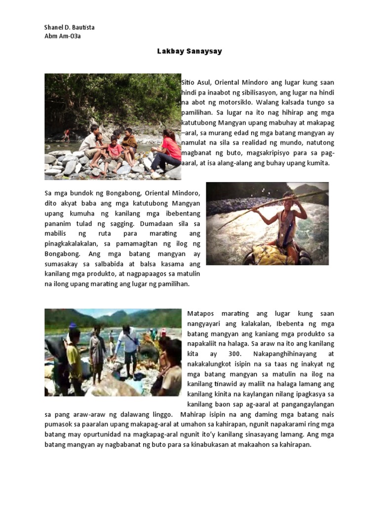 Lakbay Sanaysay | PDF