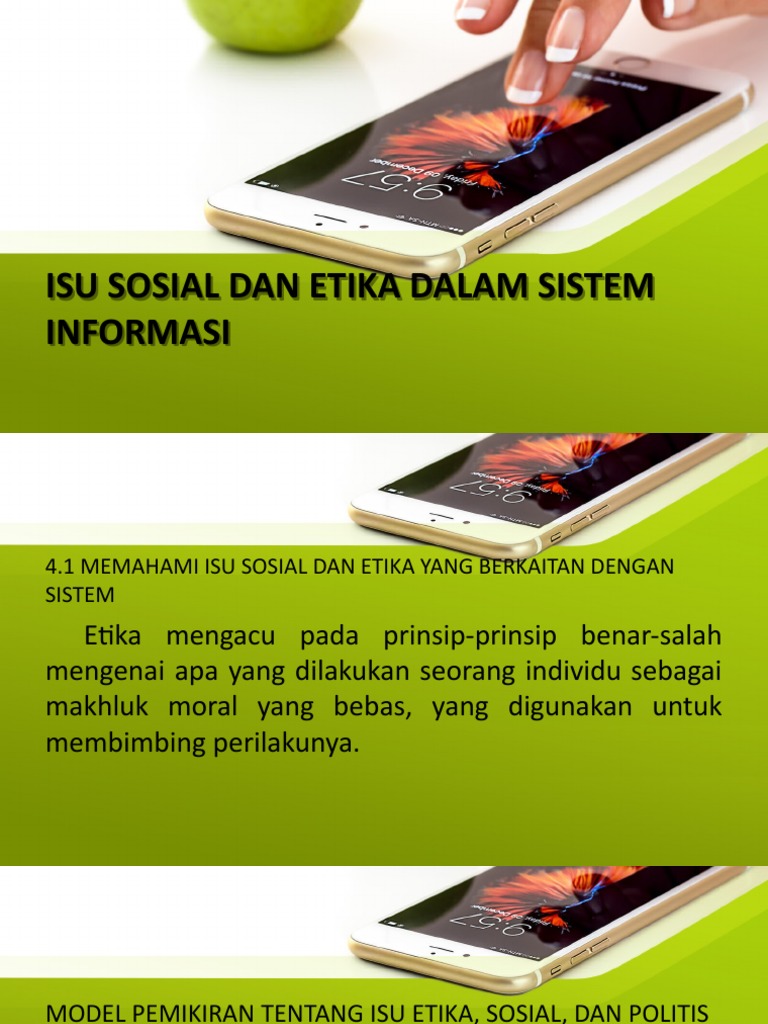 Bab Iv Isu Sosial Dan Etika Dalam Sistem Informasi | PDF