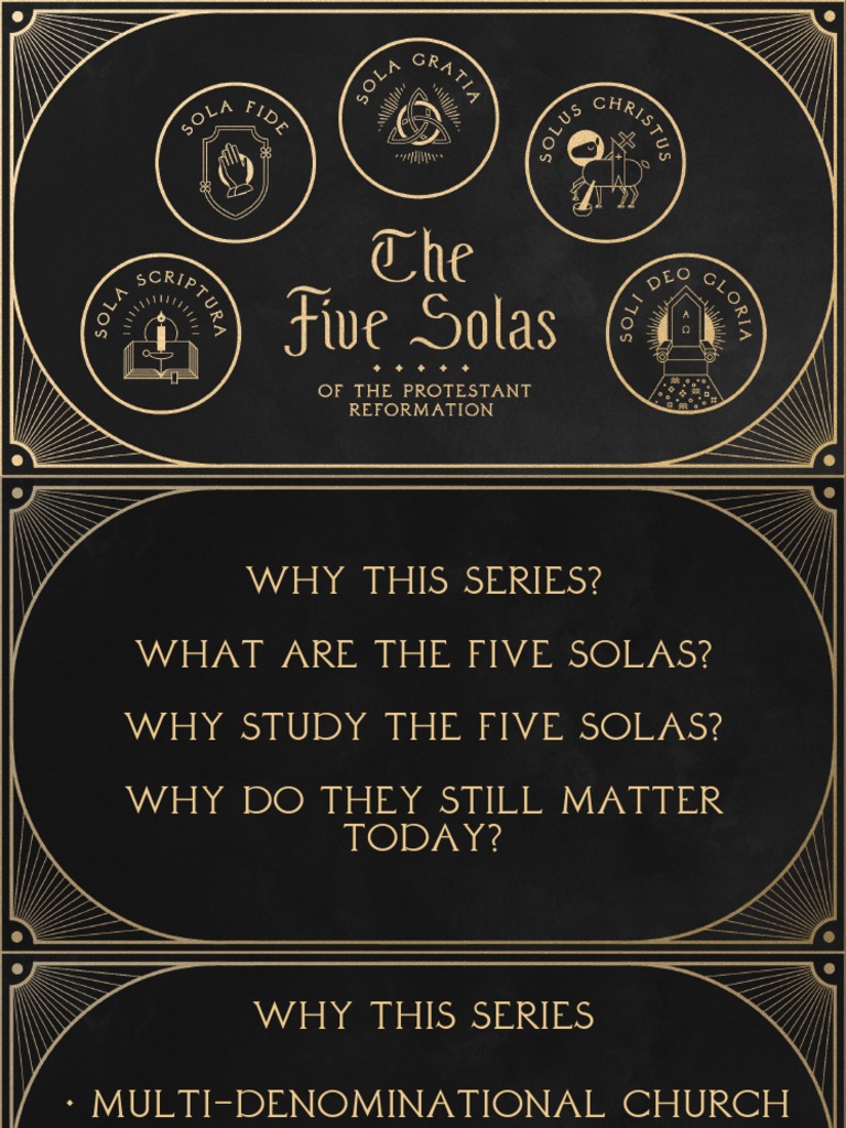 Five Solas Intro SLIDES | PDF | Jesus | Grace In Christianity