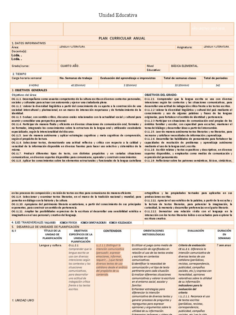Pca Cuarto Lengua Mate Cnaturales Csociales | PDF | Comunicación | Aprendizaje